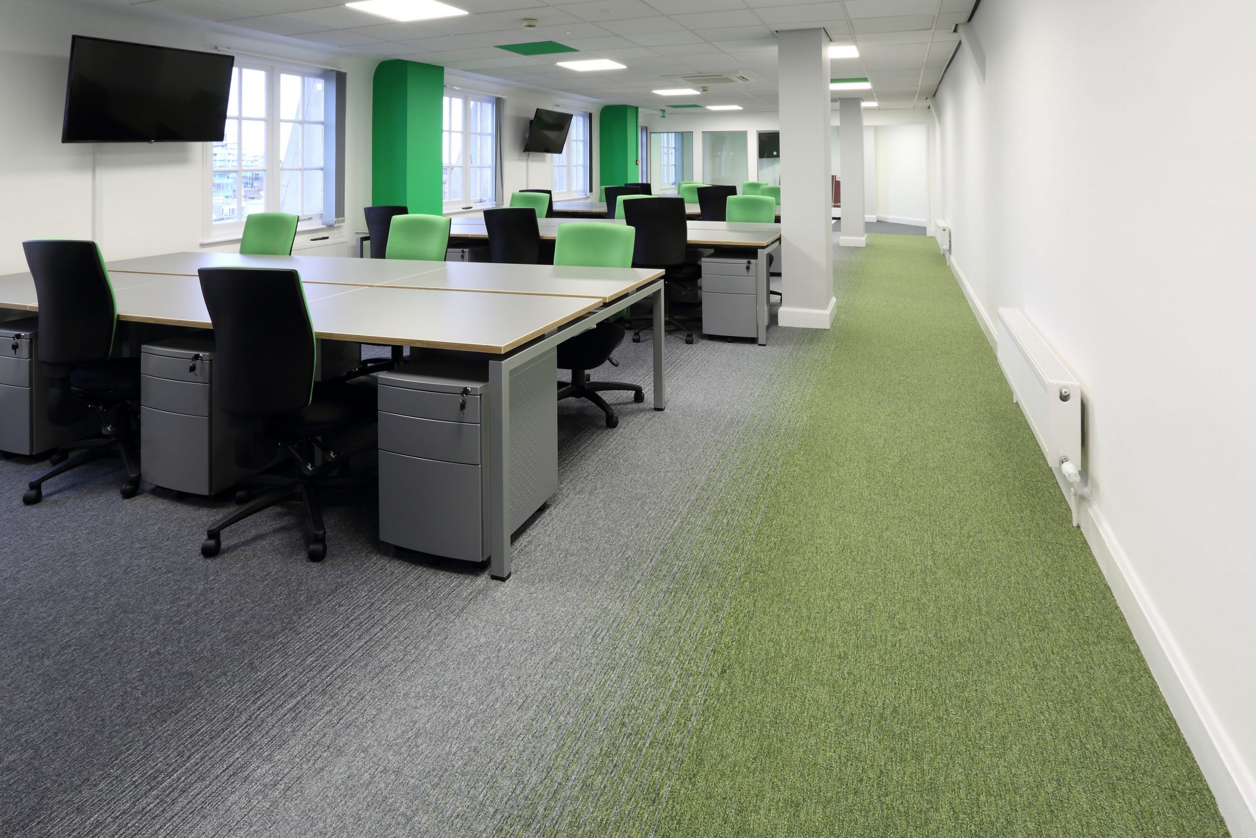 Sophisticated Social Distancing Floor Marking | Gainsborough Carpets ...